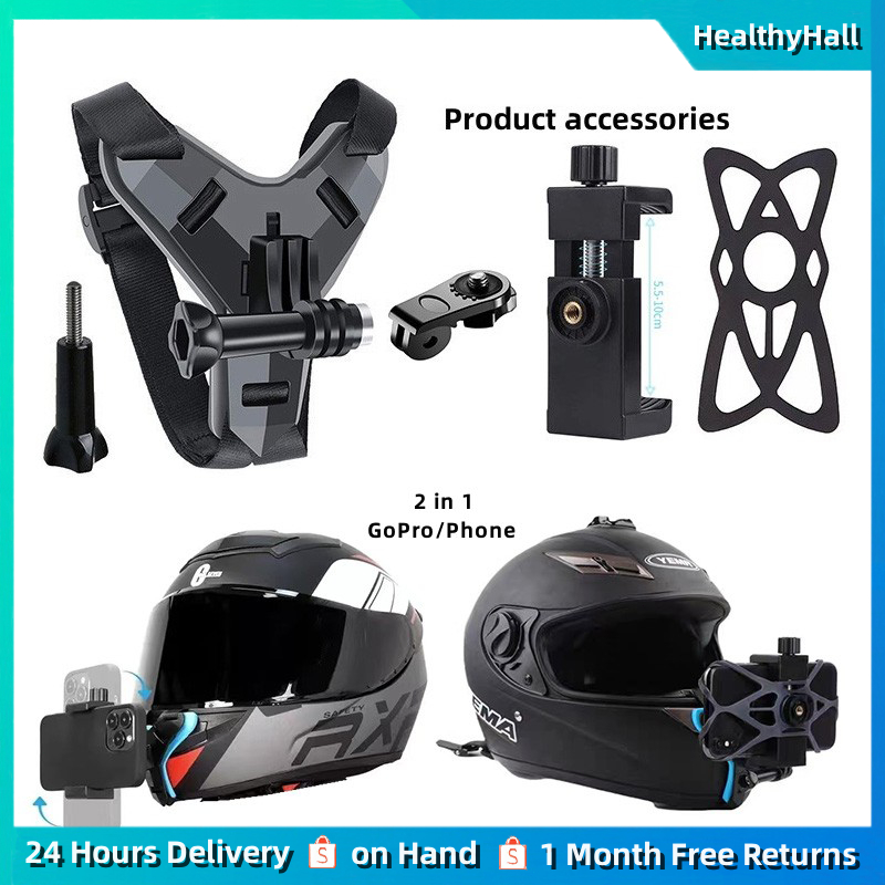 COD Helmet Phone Holder Gopro Accessories Motorcycle Riding Phone ...
