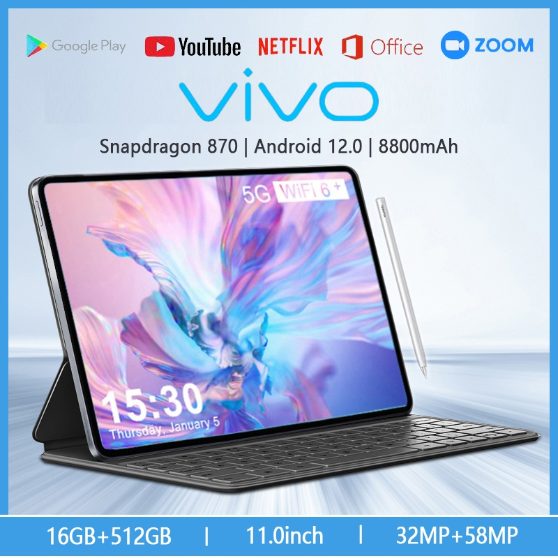 2024 Original VIVO Tablet 8GB+256GB 5G Android Tablet 12Inch 8000mAh ...
