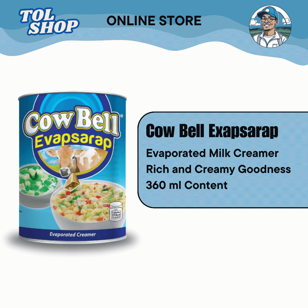 Cowbell Evapsarap Evaporated Milk Creamer 360ml - for Rich & Creamy Goodness! | Shopee Philippines