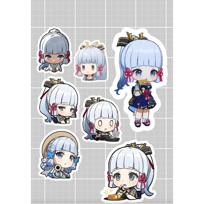 Genshin Impact Matte Waterproof Ayaka Sticker | Shopee Philippines