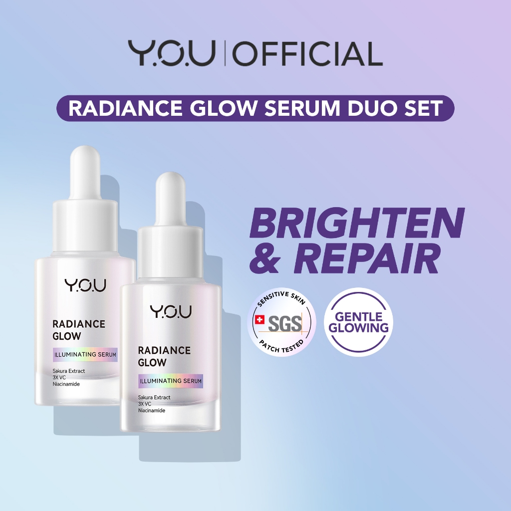 Y.O.U Radiance Glow Illuminating Serum 20ml Duo | Sakura Extract ...