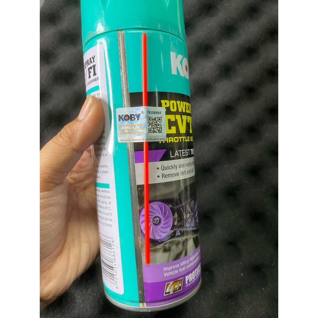 KOBY POWER SPRAY CVT CLEANER WITH THROTTLE BODY CLEANER 450 ML | Shopee ...