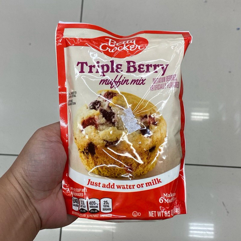 BETTY CROCKER TRIPLE BERRY MUFFIN MIX 184g | Shopee Philippines