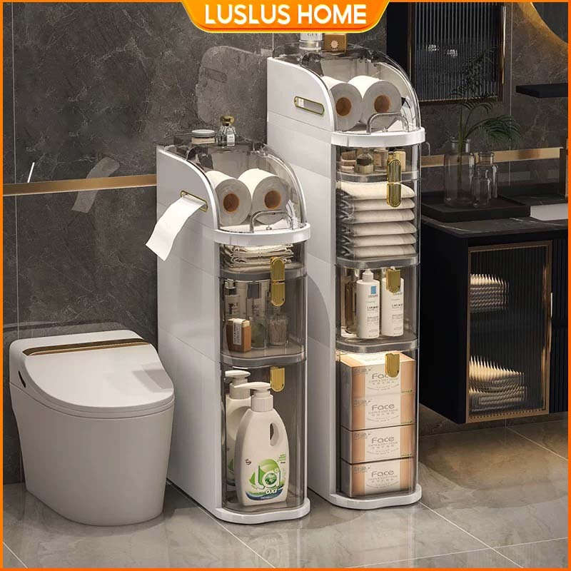 LUS Slim Drawer Cabinet Organizer Bathroom Storage Rack Toiletries ...
