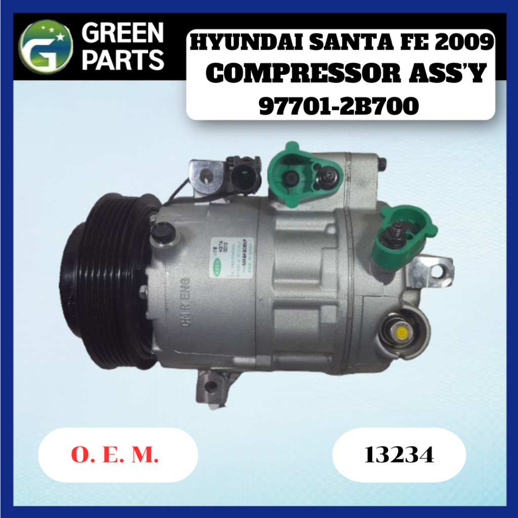 COMPRESSOR ASSEMBLY -AIRCON FOR HYUNDAI SANTA FE MODEL 2009 (O.E.M ...