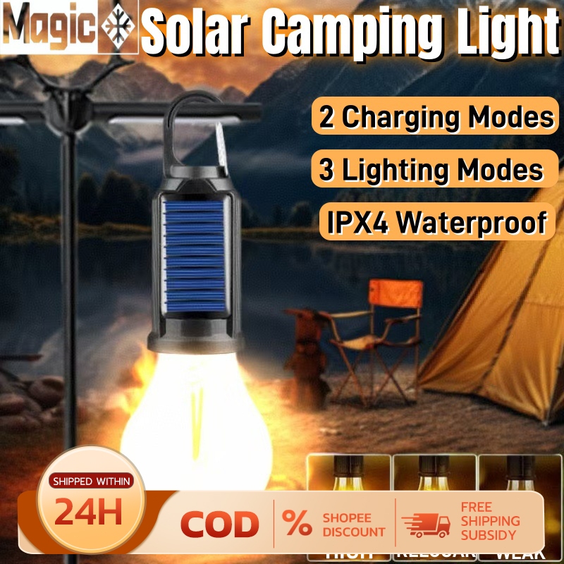 Solar Outdoor Camping light Led Retro Lighting bulb solar camping ...