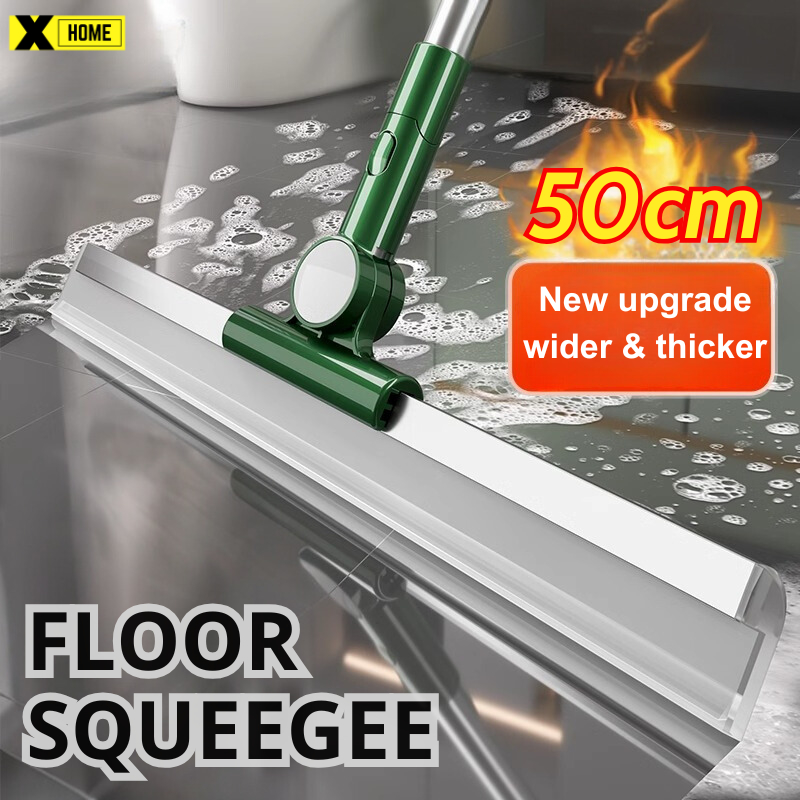 37/50cm Floor Squeegee 180° Rotating Head Remove Water Cleaning ...