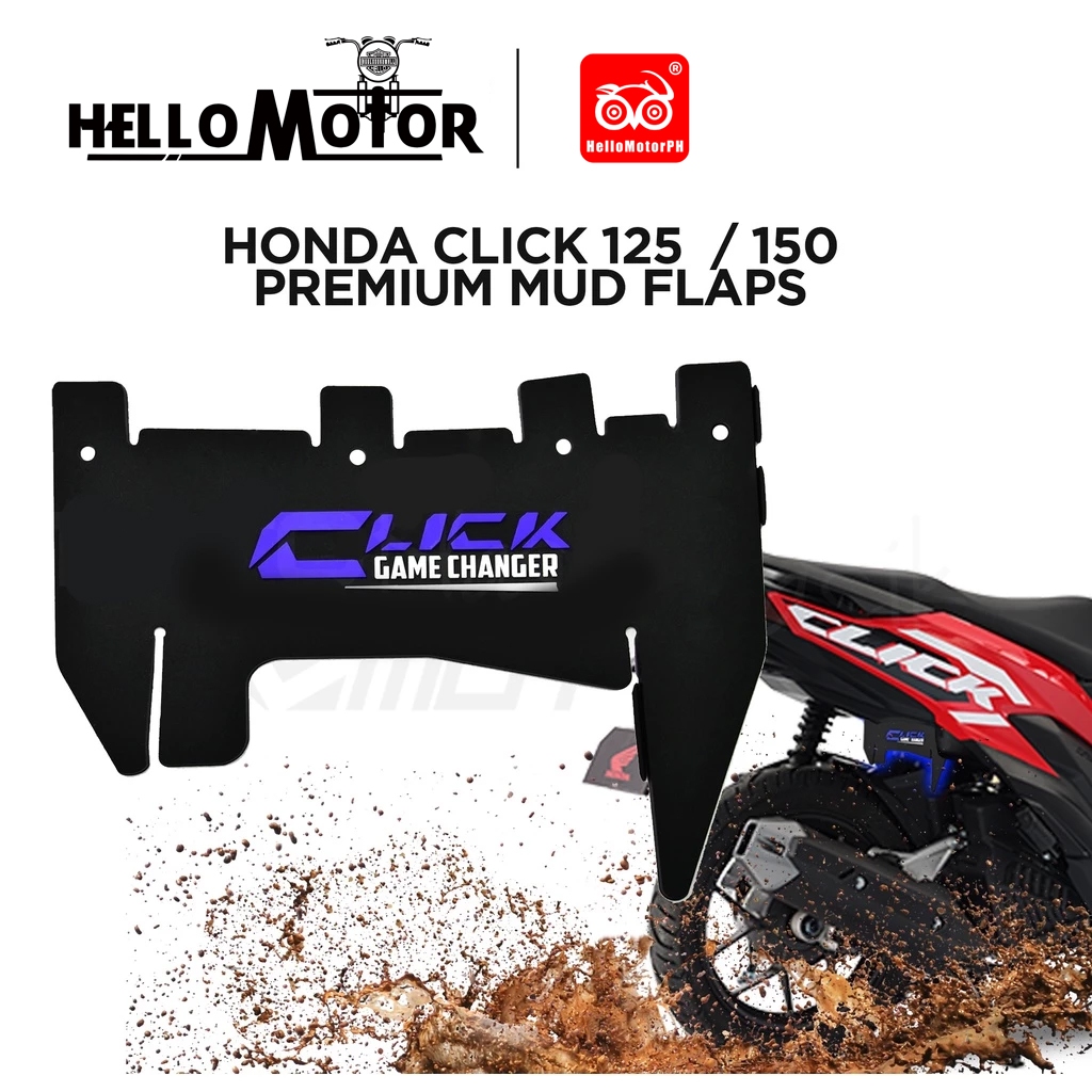 mud guard motorcycle HONDA CLICK 125/150 V2 RUBBER MUD FLAPS COVER ...