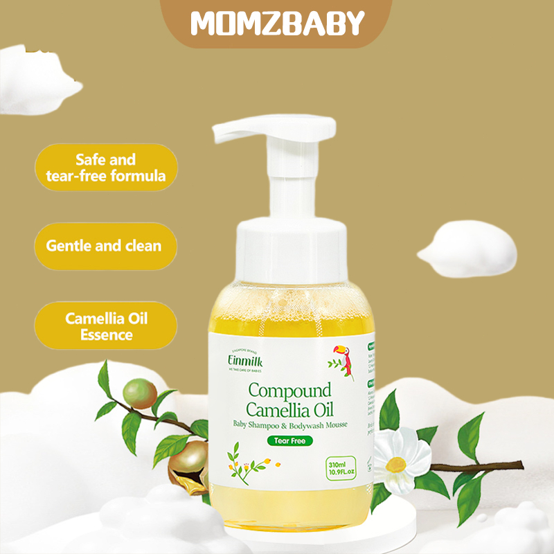 2 In 1 Baby Foam Mousse Natural Camellia Shampoo and Gentle Body Wash ...