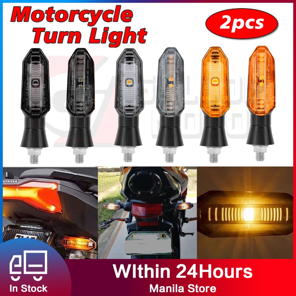 12V Motorcycle Turn Signals Universal High Bright Indicators LED Light ...