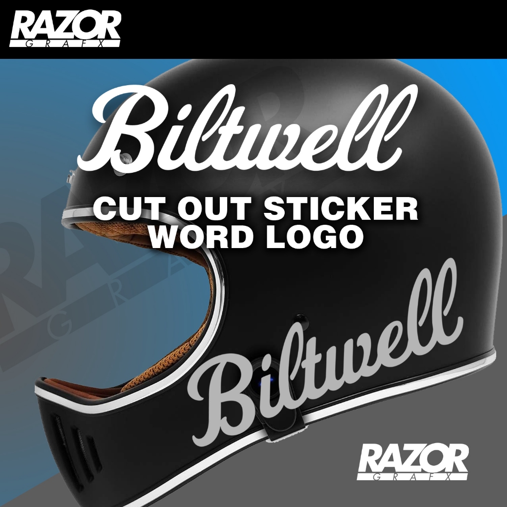 Biltwell Helmet Logo Motorcycle Sticker Decal Vinyl (No Helmet Included ...