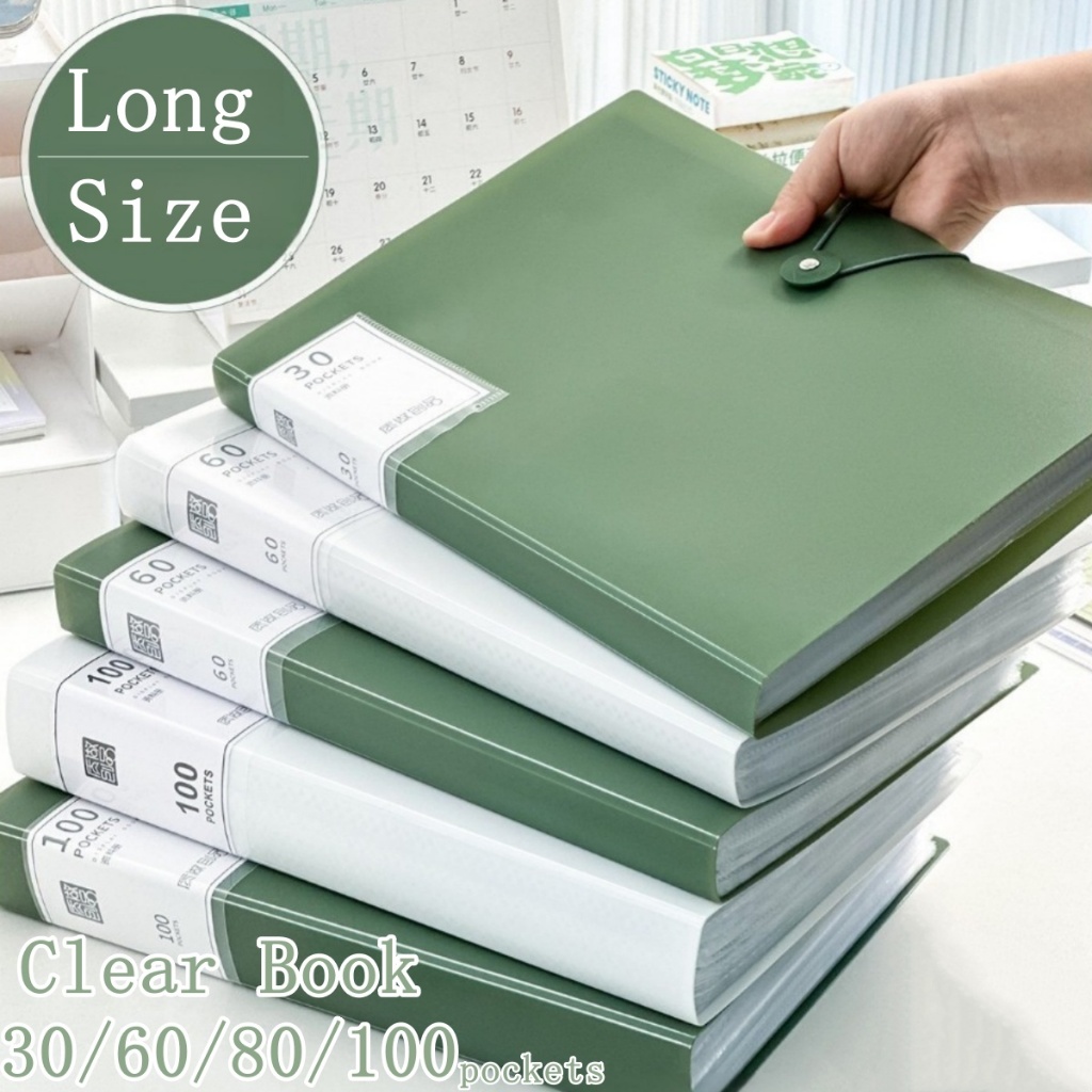 Long Clear Book Folder Organizer Paper Document Organizer 30/60/80/100 ...