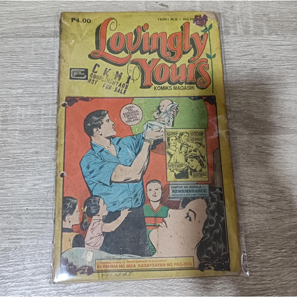 (low grade) Lovingly Yours #1 Hulyo 30, 1990 - 48 pages tagalog pinoy ...
