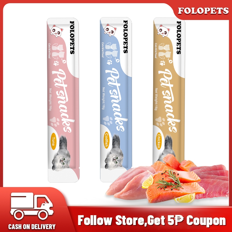 FOLOPETS 16g Cat Snacks Cat Treats Cat Wet Food Cat Kitten Adult Cat ...