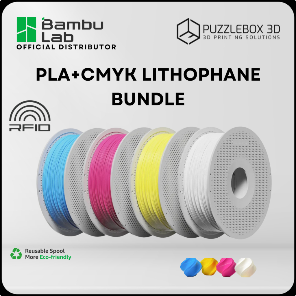 Bambu Lab PLA Basic CMYK Lithophane Bundle 3D Printing Filament Good ...