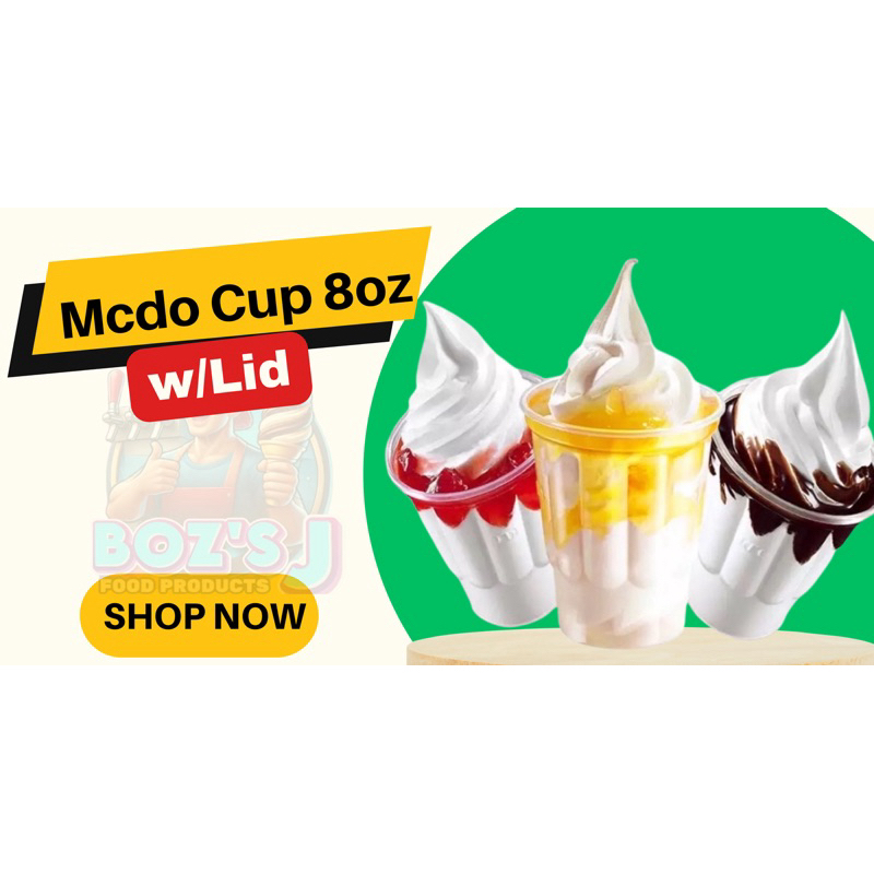 Macdonald Sundae Cup 100pcs | Shopee Philippines