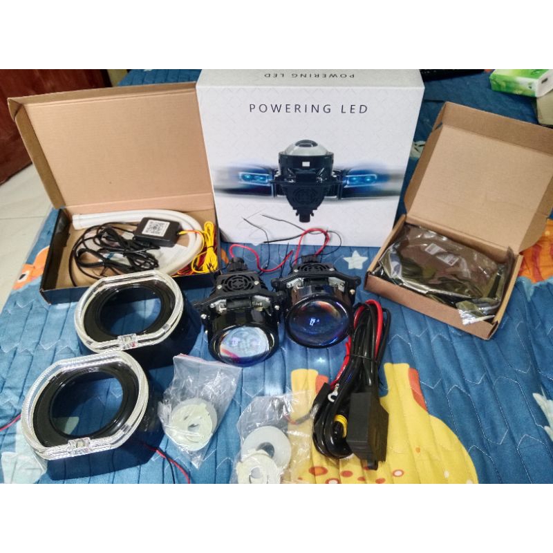 Y1 TURBO SE POWERING LED PROJECTOR 2.5 INCH COMPLETE BRACKET HONDA CLICK SET | Shopee Philippines