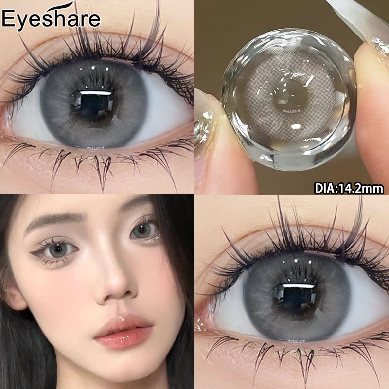 Eyeshare Contact lens with grade 0.0~-7.00 VENICE brown/gray contact ...