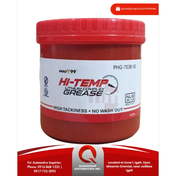 PRO 99 EP3 HIGH TEMPERATURE COMPLEX LITHIUM RED GREASE W/EXTREME 500G ...