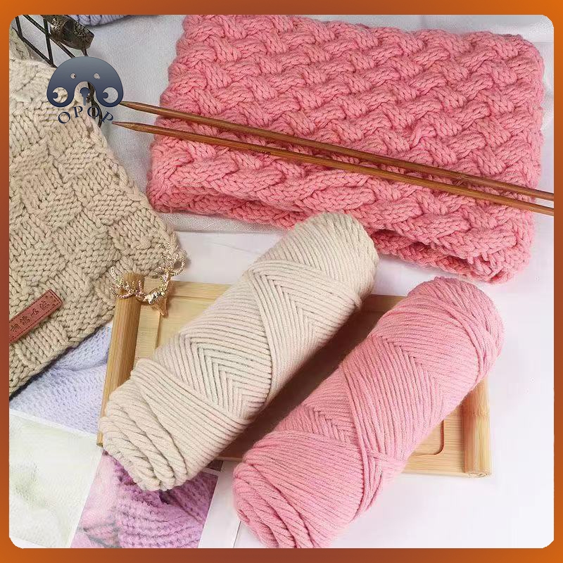 8 Ply 100g Milk Cotton Wool Handmade DIY Flowers Material Yarn Milk ...