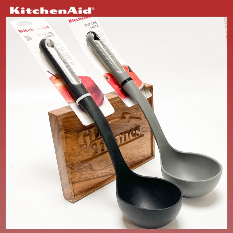 Kitchenaid Original/Authentic Silicone Ladle (Onyx Black or Gray ...