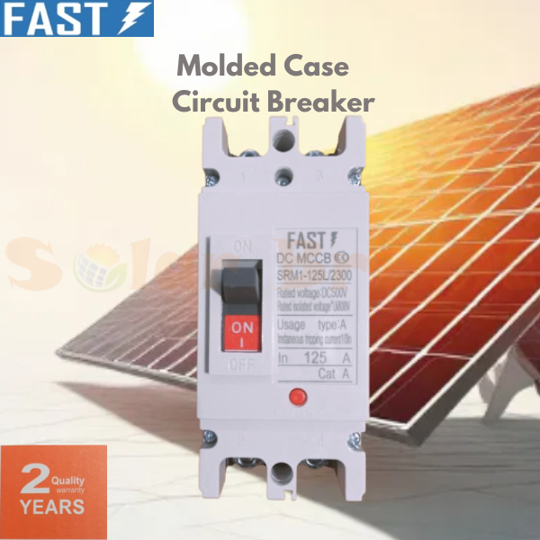 Fast DC MCCB 2P 500V 100A 125A 160A 200A 250A Molded Case Circuit ...