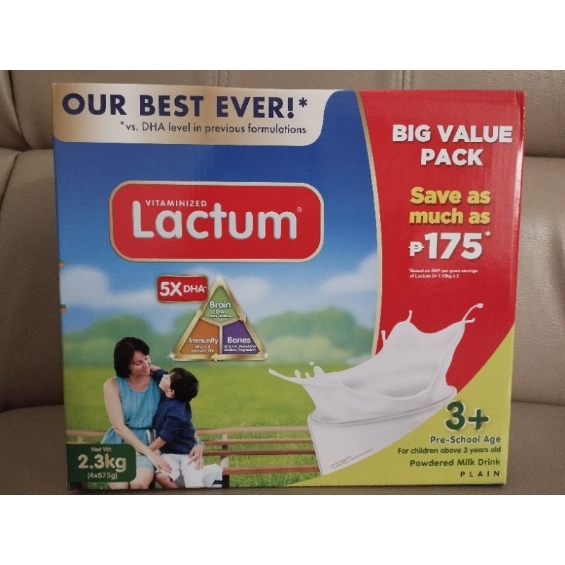 Lactum 3+ Pre-school age 2.3kg (Sept 2026exp) | Shopee Philippines
