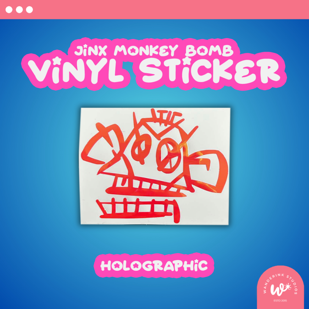 Arcane Jinx Monkey Bomb Vinyl Decal Sticker | Shopee Philippines