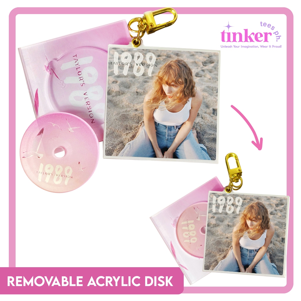 Taylor Swift Keychain for Bag Aesthetic Large Acrylic CD Album Trend ...