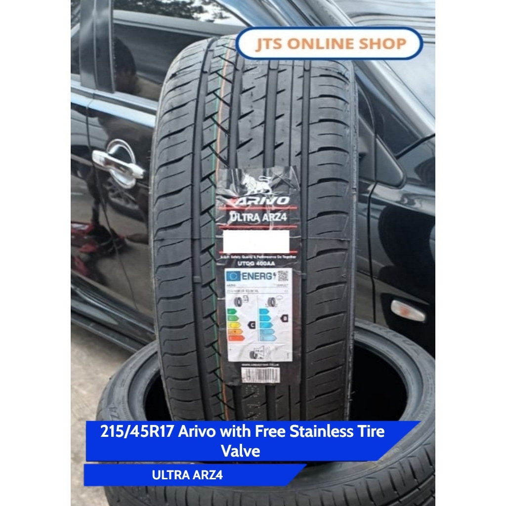 215/45R17 Arivo Ultra ARZ4 with Free Stainless Tire Valve (PRE-ORDER) | Shopee Philippines