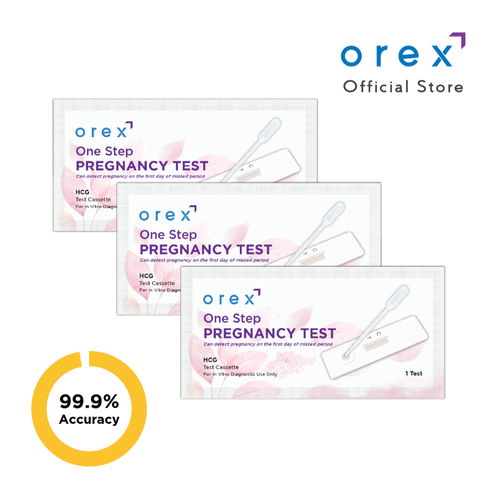 OREX Pregnancy Test Kit (HCG PT Cassette) - 3 pcs | Shopee Philippines