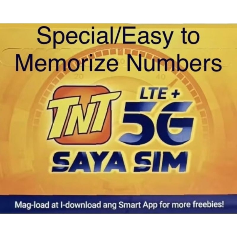 TNT Batch 4 Special/Vanity/Easy to memorize numbers for personal or ...
