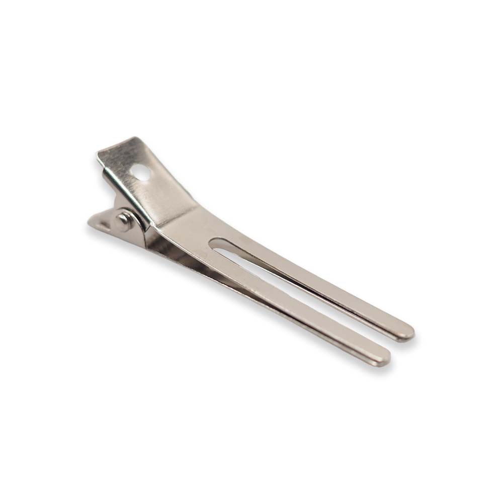 Gladking 12 Pcs Metal Double Prong Silver Pin Curl Hair Clips for ...