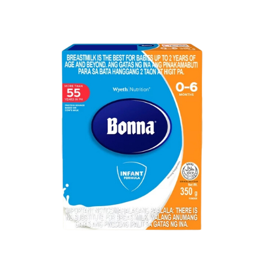 BONNA Stage 1 Infant Formula for 0 to 6 months 350g | Shopee Philippines