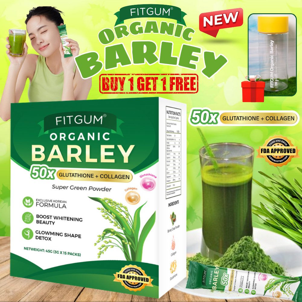 FITGUM Organic Barley Original 50x glutathione collagen for Weight Loss ...