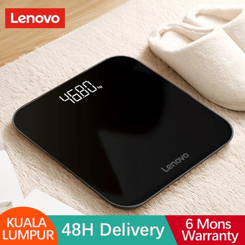 Lenovo Digital Weighing Scale Health Electric Human Glass LED HD ...