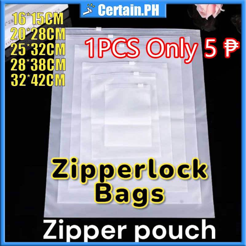 Frosted Matte Zip lock Transparent Packaging Travel Pouch Clothes Socks ...