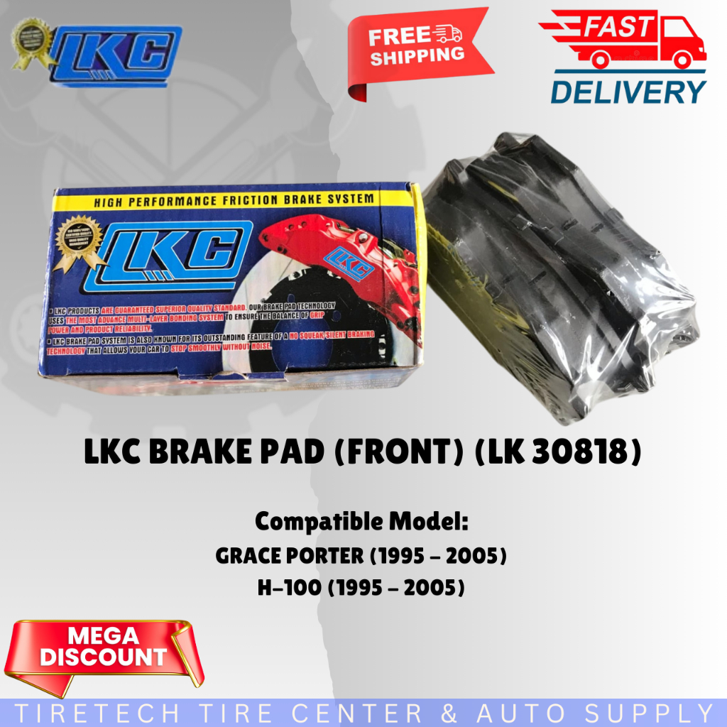 Brake Pad Front LKC Grace Porter/H100 LK30818 4PCS | Shopee Philippines