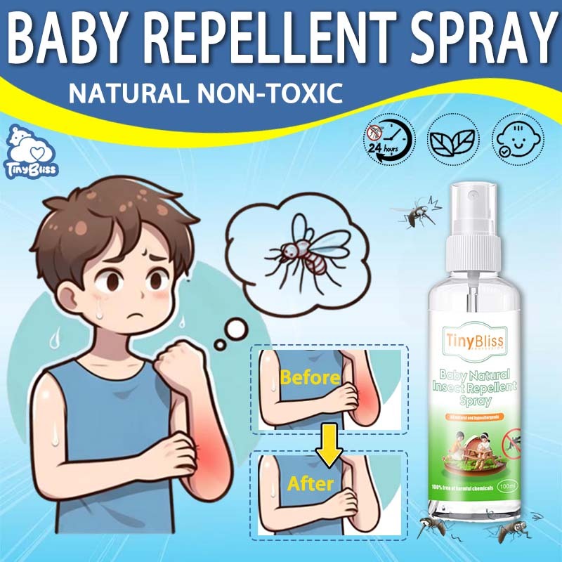 TinyBliss Insect Repellent Spray for baby 100ml Mosquito Repellent ...