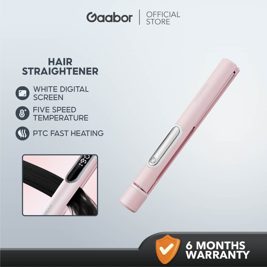 Gaabor Portable Dual-Purpose Hair Straightener Five-Speed Temperature ...