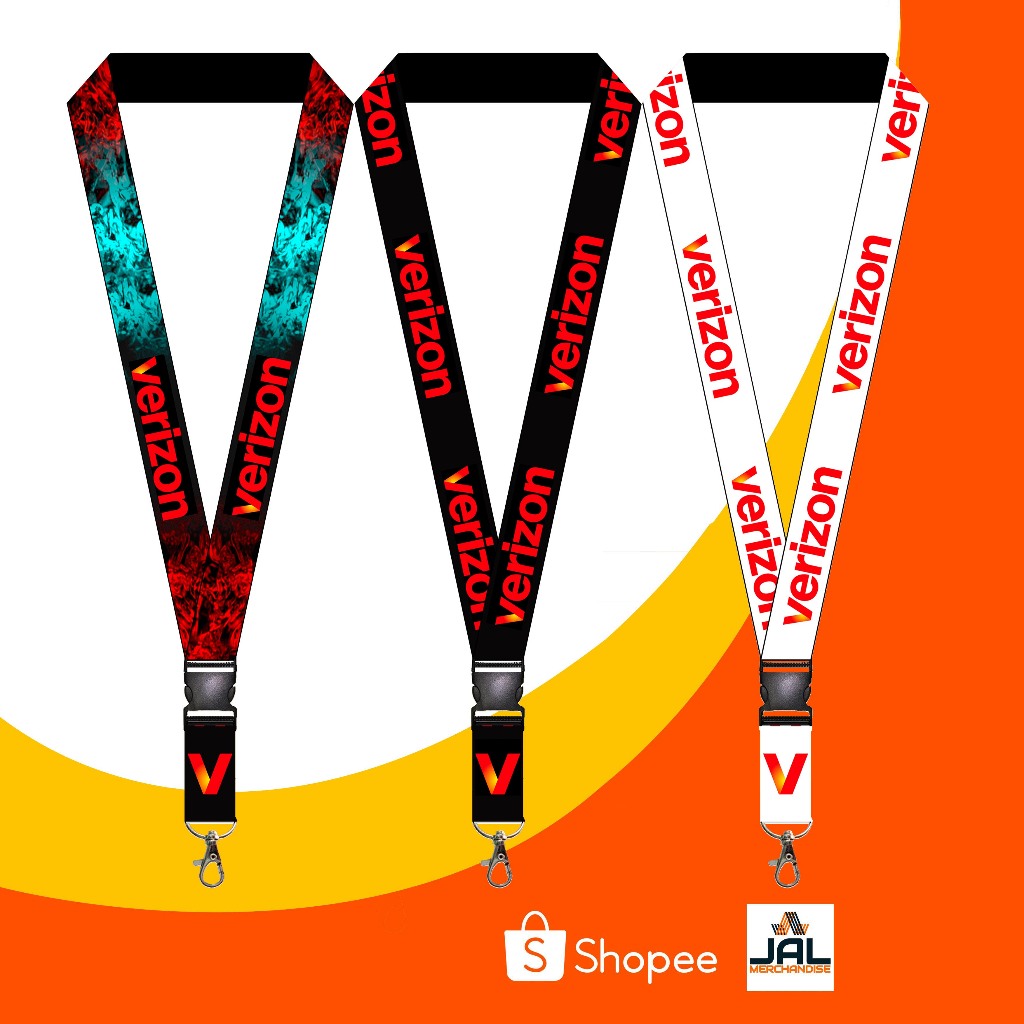 Verizon ID lace design / ID lanyard / ID sling | Shopee Philippines