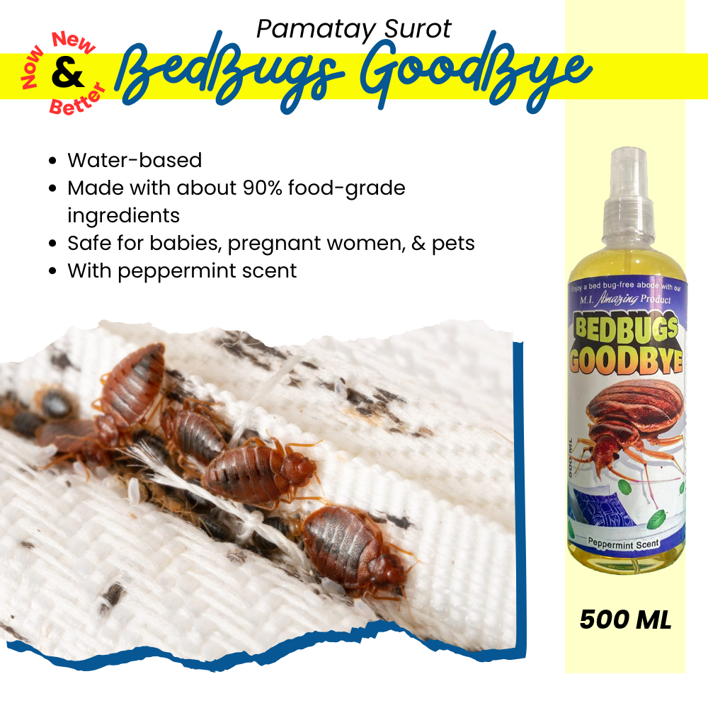 500 ML BedBugs GoodBye // Pamatay Surot // bed bug killer | Shopee ...