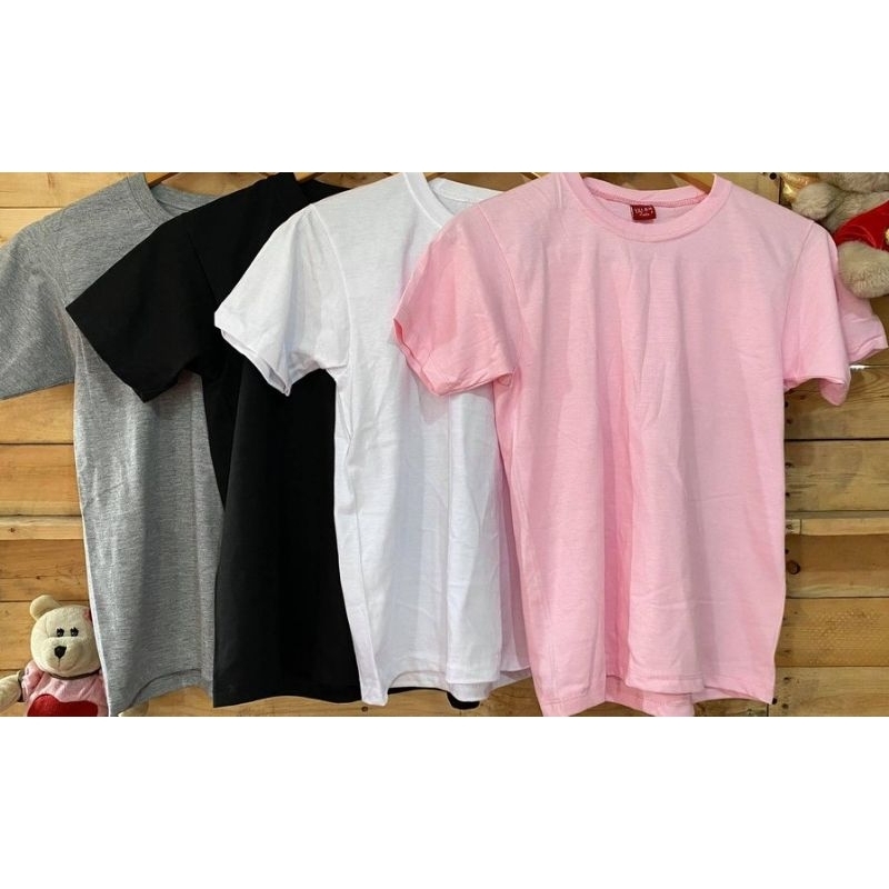 YALEX KIDS PLAIN SHIRT White, Black, Light Pink, Gray | Shopee Philippines