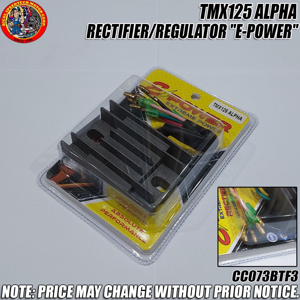 RECTIFIER/REGULATOR "E-POWER" TMX125 ALPHA (CC073BTF3) | Shopee Philippines