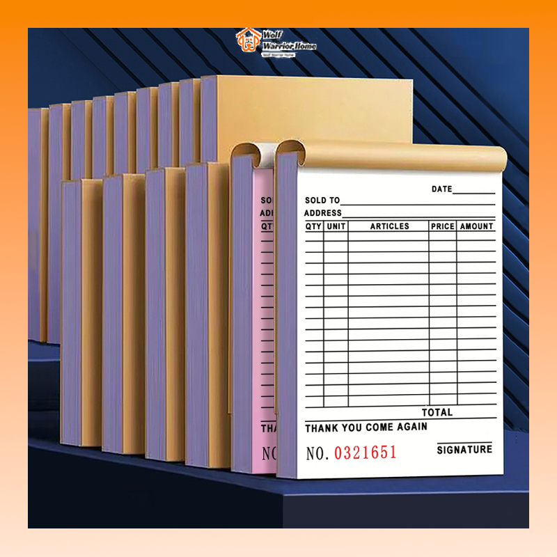 5pcs Carbonized receipt invoice 2 copies commercial receipt official ...