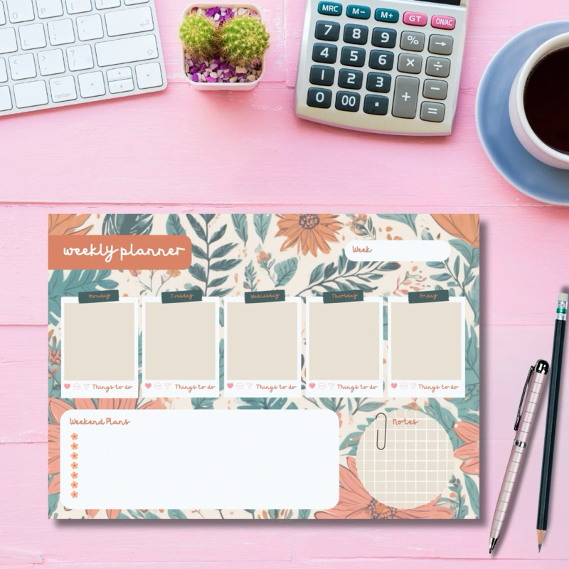 Weekly Planner | A4 size | 40 Sheets | Shopee Philippines