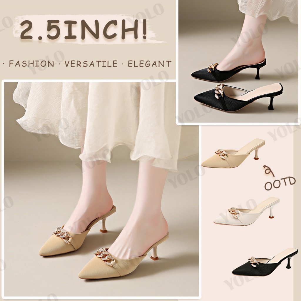 Classy Sandals For Women With Heels Women's Pointed Heels Fashion ...