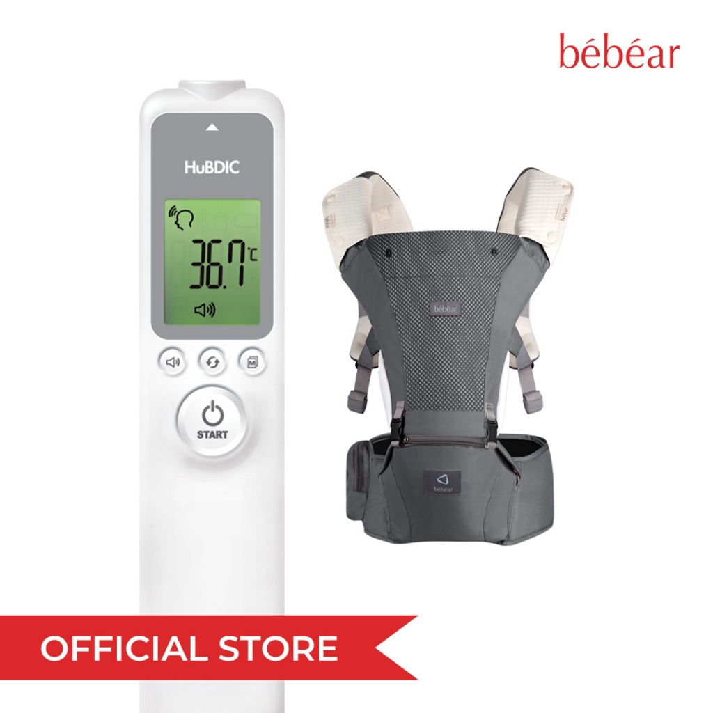 (Bundle) Bebear Mesh Plus Hip Seat Carrier and HuBDIC Thermofinder Plus ...