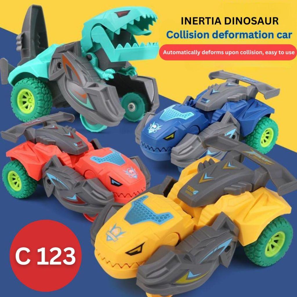 T123 Transform Car Toys Monster Truck Inertia Dinosaur Truck for Kids ...