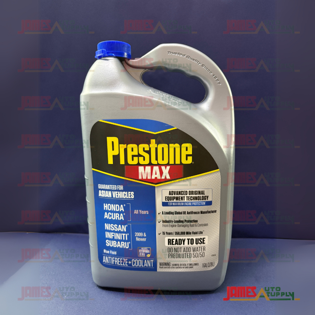 Prestone Coolant MAX Asian Vehicles Gallon, BLUE for Honda, Acura ...